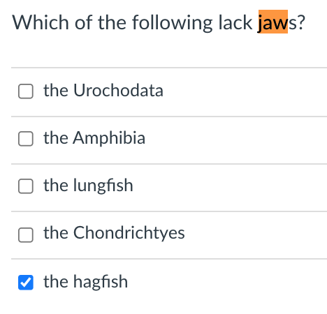 Solved Which of the following are used for locomotion in the | Chegg.com