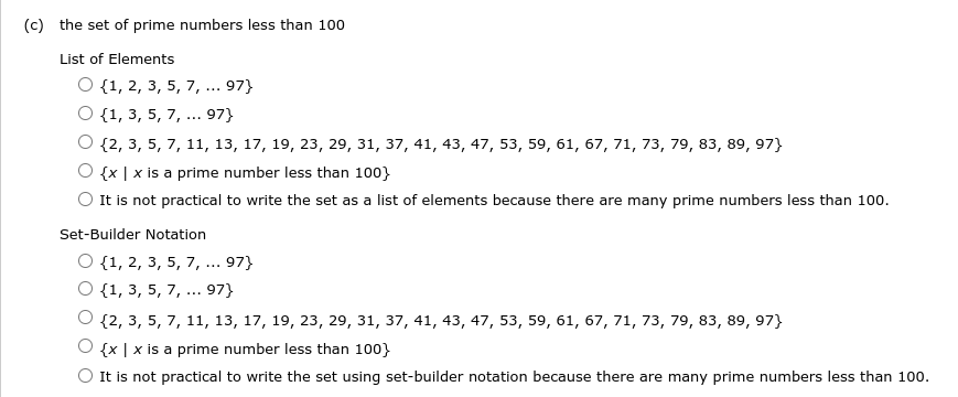 Solved Sets can be described in three ways: verbally, by | Chegg.com