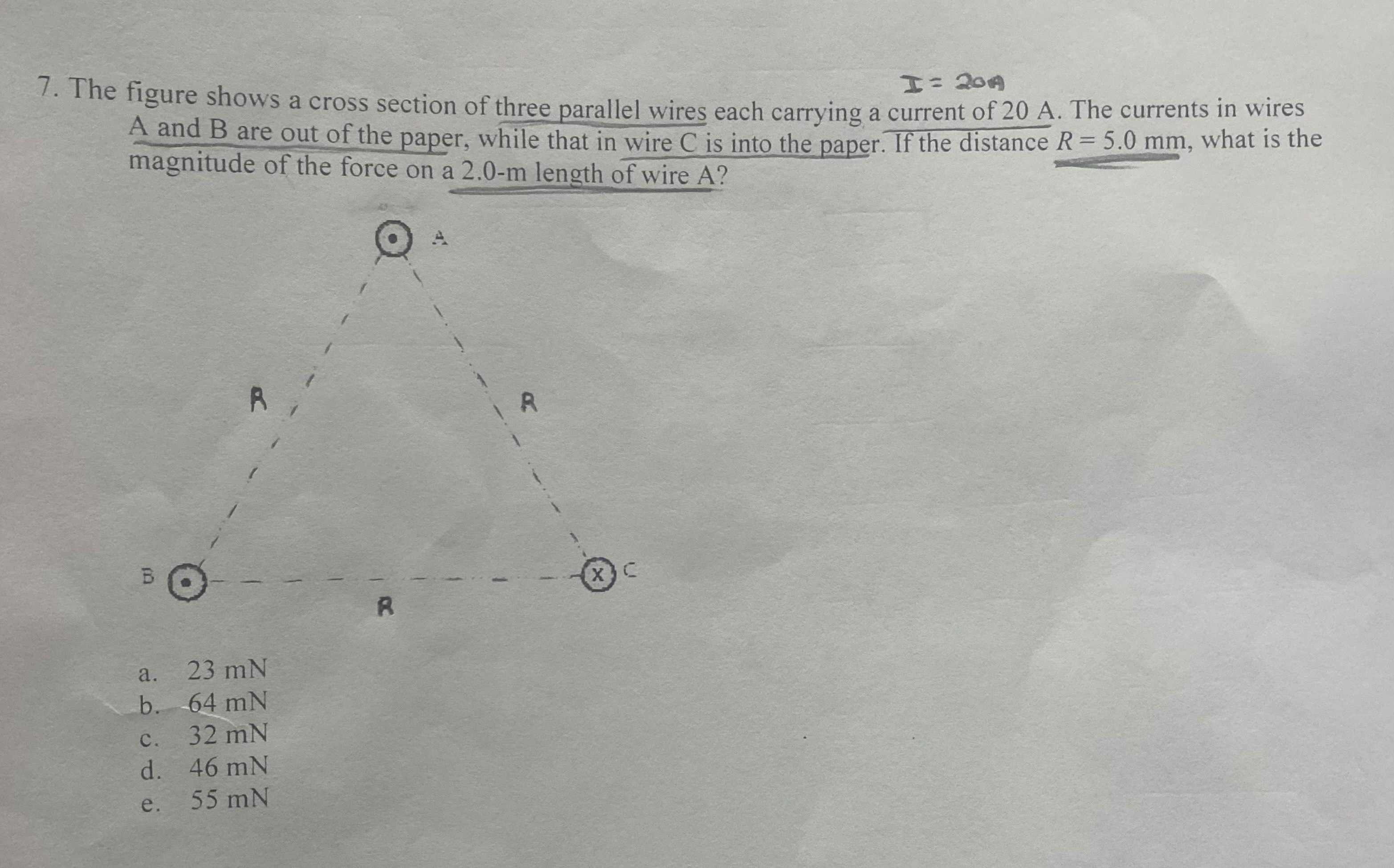 Solved The Figure Shows A Cross Section Of Three Parallel