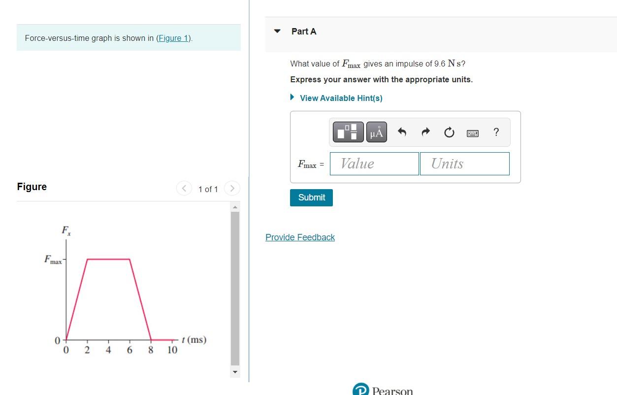 Solved Force-versus-time graph is shown in (Figure 1). Part | Chegg.com