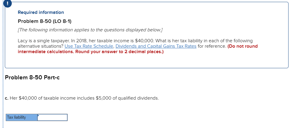 Solved Required information Problem 8-50 (LO 8-1) The | Chegg.com Solved Required information Problem 8-50 (LO 8-1) The | Chegg.com