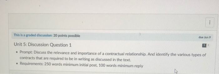 Solved This is a graded discussion: 20 points possible due | Chegg.com