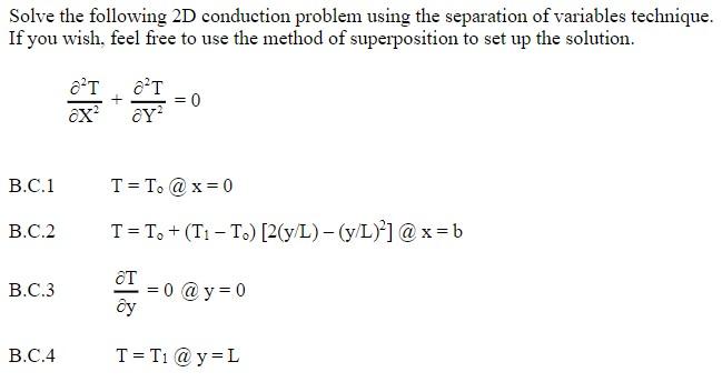 Solved Solve The Following 2d Conduction Problem Using The