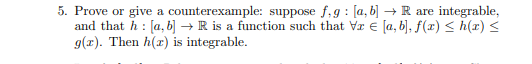 Solved 5. Prove or give a counterexample: suppose f g : | Chegg.com