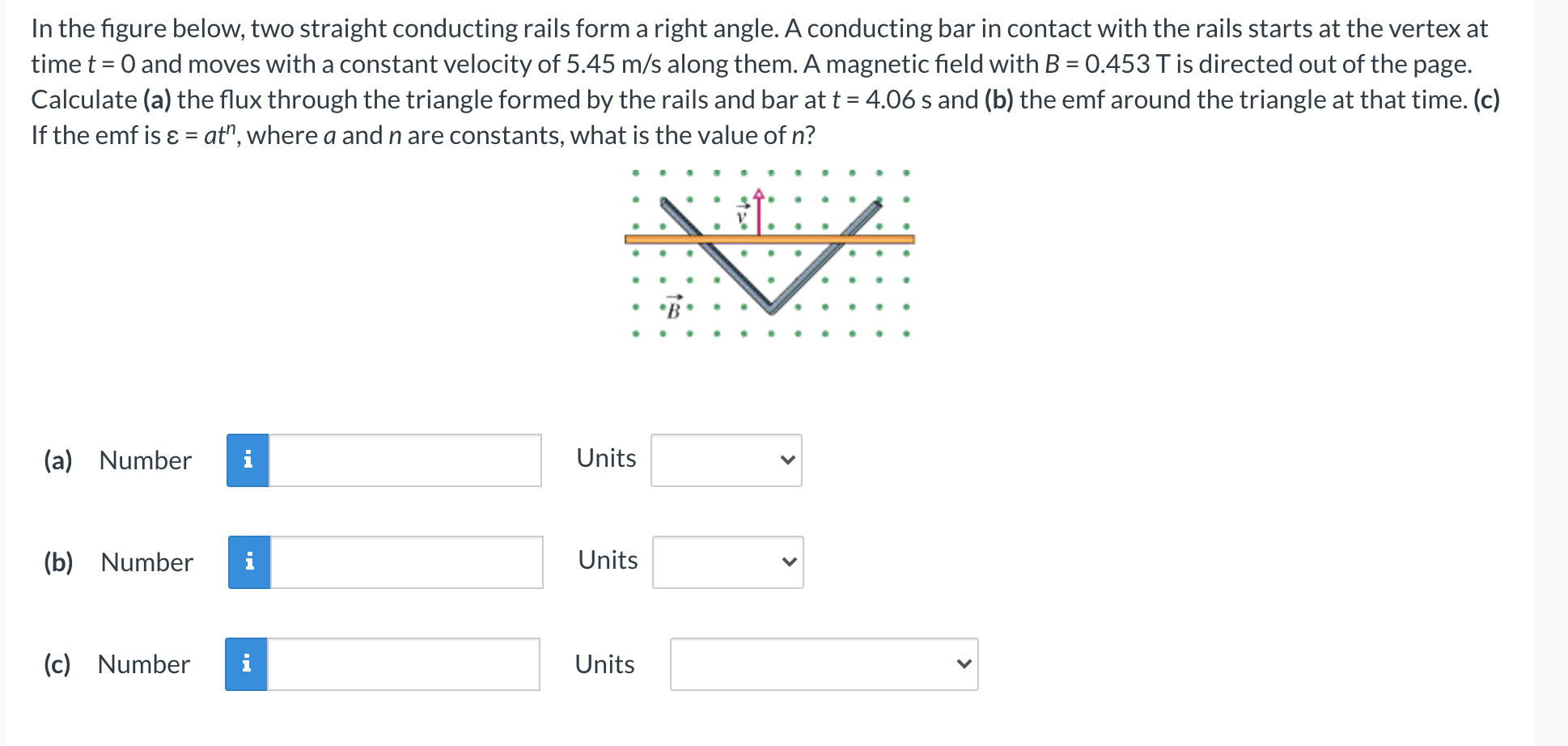 Solved In the figure below, two straight conducting rails | Chegg.com