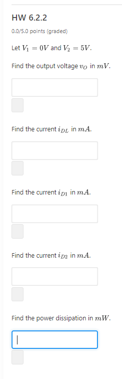 Solved In the above circuit VDD=5 V. The process conduction | Chegg.com