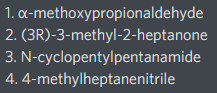 Solved 1. c-methoxypropionaldehyde 2. | Chegg.com