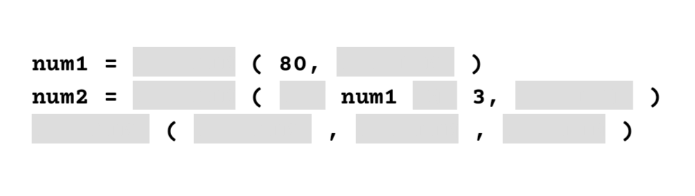 num1 = num2 =(80,( num1 )3,)26.00∗∗80 | Chegg.com