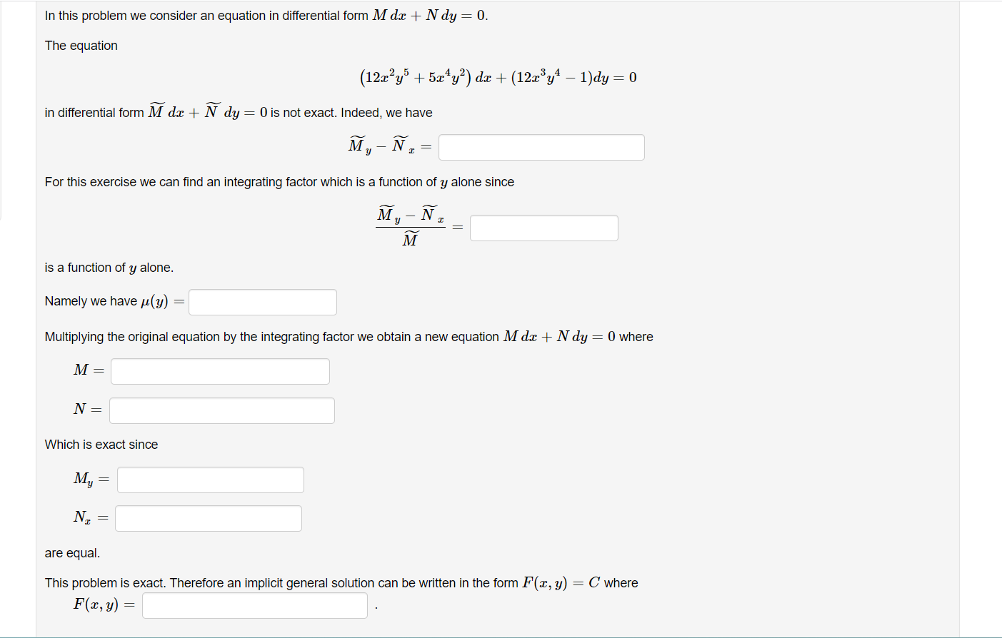 Solved In this problem we consider an equation in | Chegg.com