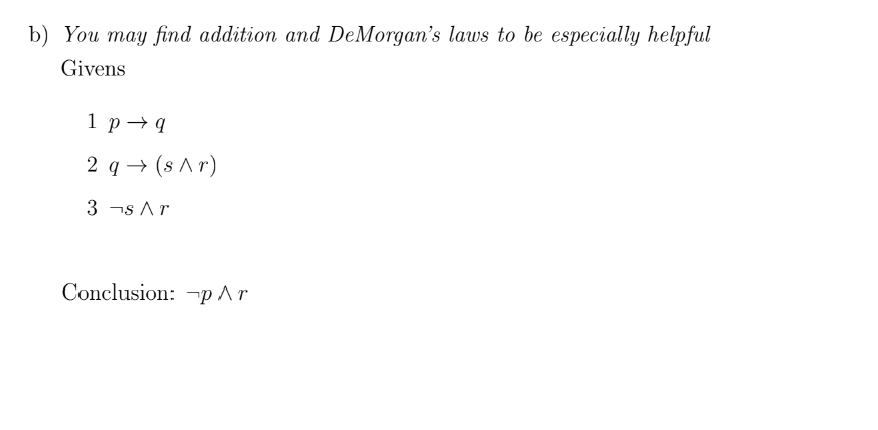 Solved 2 Inference proofs Use laws of equivalence and | Chegg.com