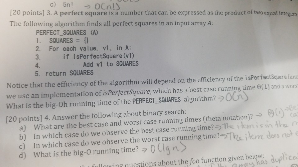 Solved [20 points] 3. A perfect square is a number that can | Chegg.com