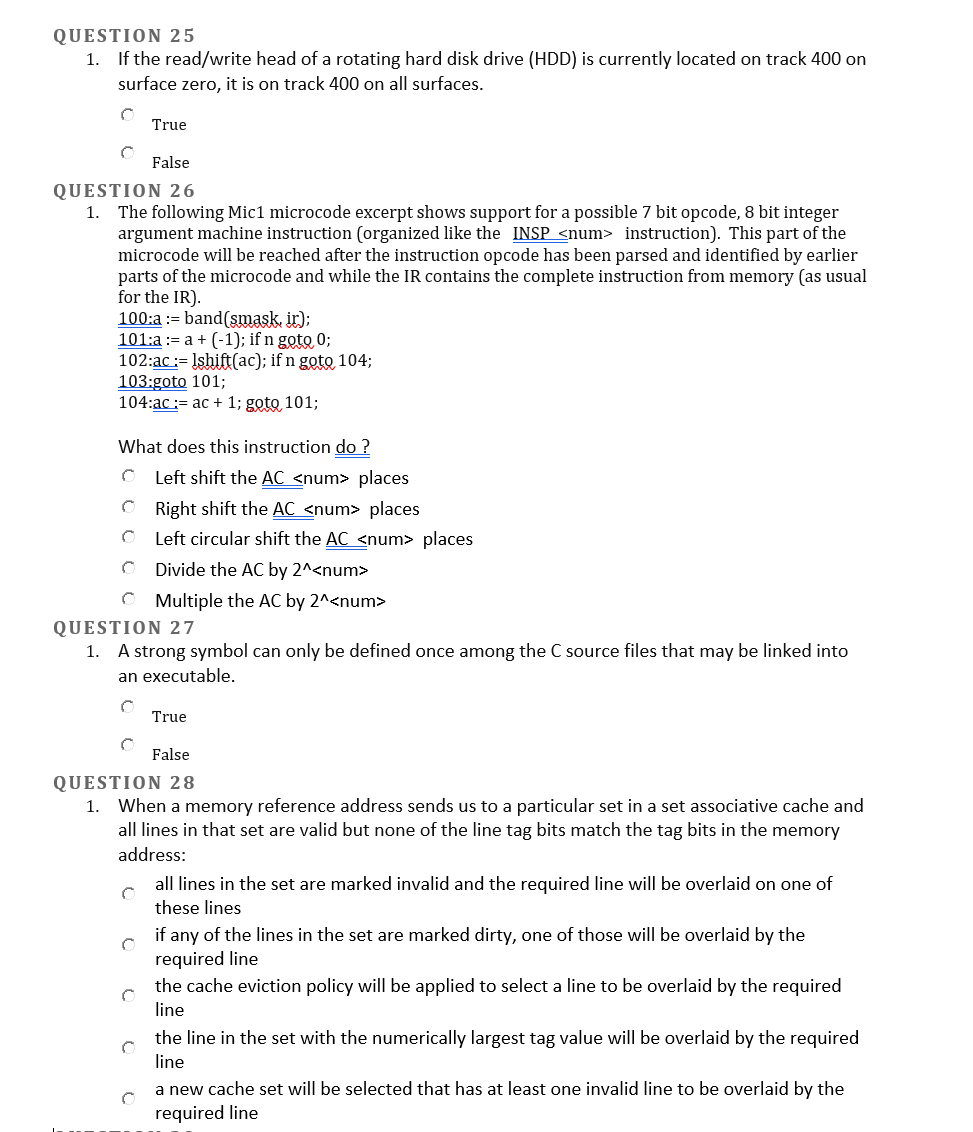 Solved QUESTION 25 1. If the read/write head of a rotating | Chegg.com