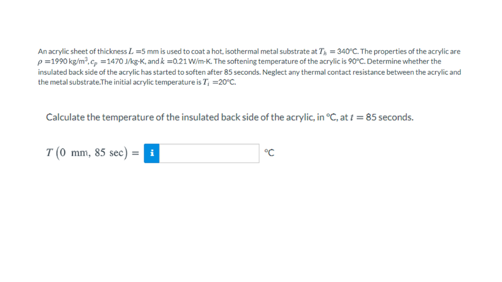 Solved BIOT NUMBER = INFINITY C1 = 1.2733 EIGENVALUE 1 (ZETA | Chegg.com