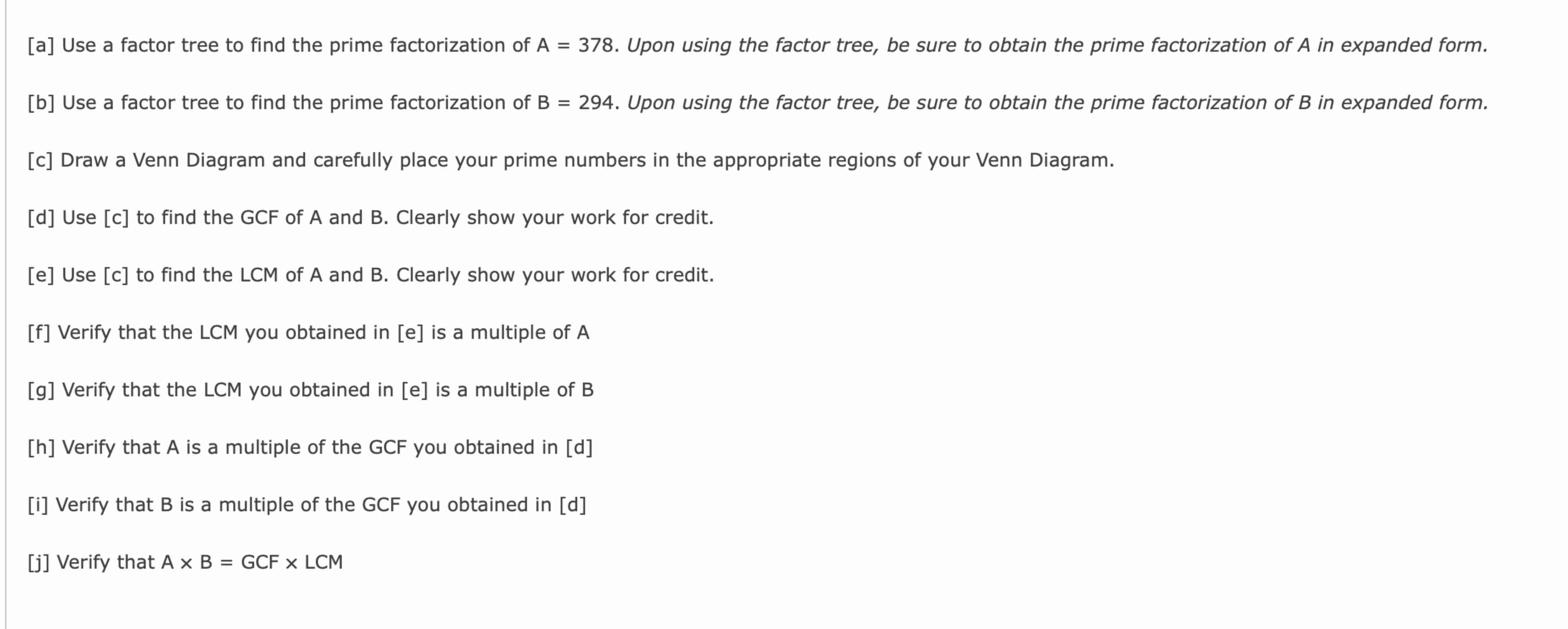 Solved [a] ﻿Use a factor tree to find the prime | Chegg.com