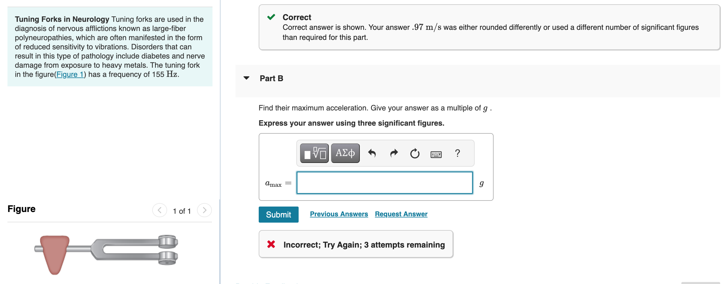 Solved Tuning Forks in Neurology Tuning forks are used in | Chegg.com