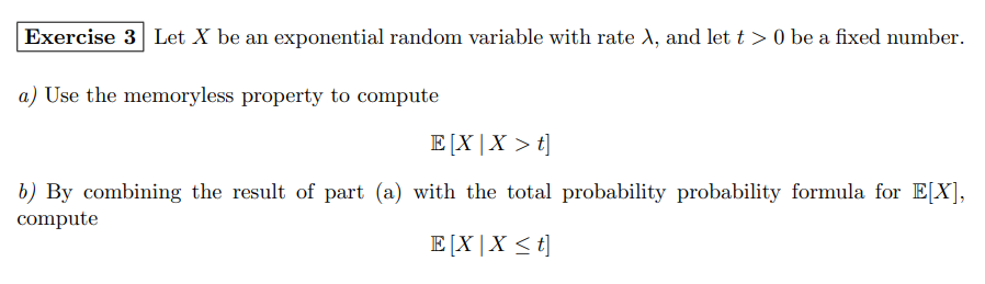 Solved Let X Be An Exponential Random Variable With Rate λ 3592
