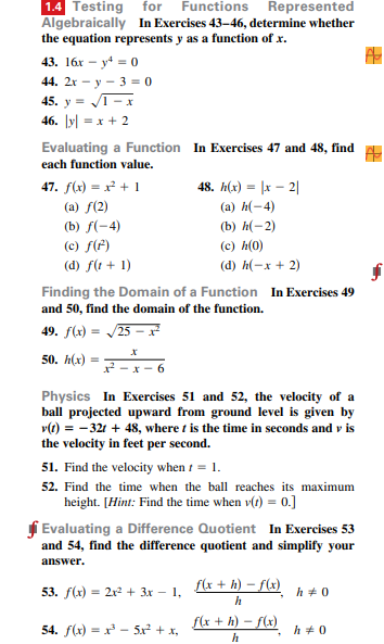 Solved Precalculus by Ron Larson 10th Edition Questions - | Chegg.com