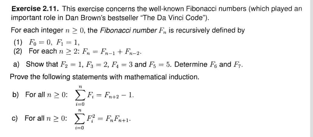 Solved Exercise 2.11. This exercise concerns the well-known | Chegg.com
