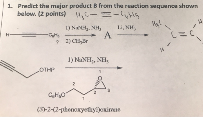 Solved Predict the major product B from the reaction | Chegg.com
