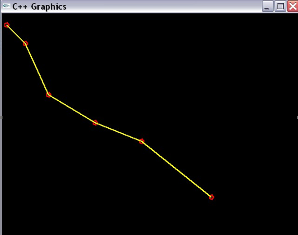 Solved Write a C++ program that draws a polyline. A polyline | Chegg.com