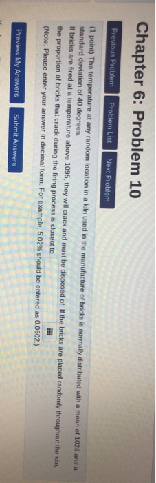 Solved Chapter 6: Problem 10 Previous ProblemProblem List | Chegg.com