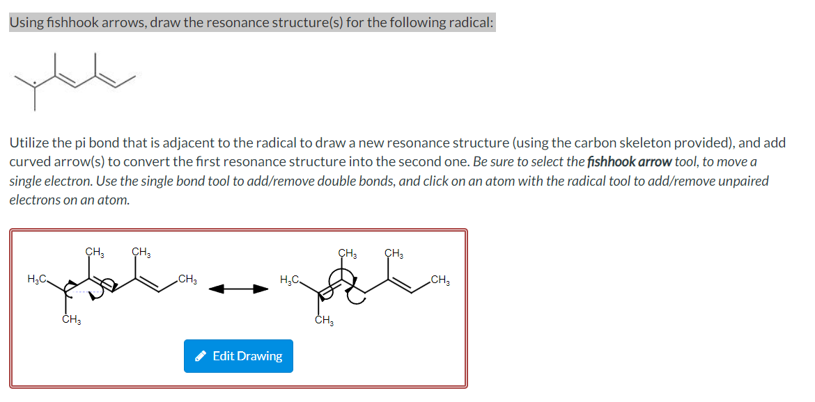 Solved Using fishhook arrows, draw the resonance | Chegg.com