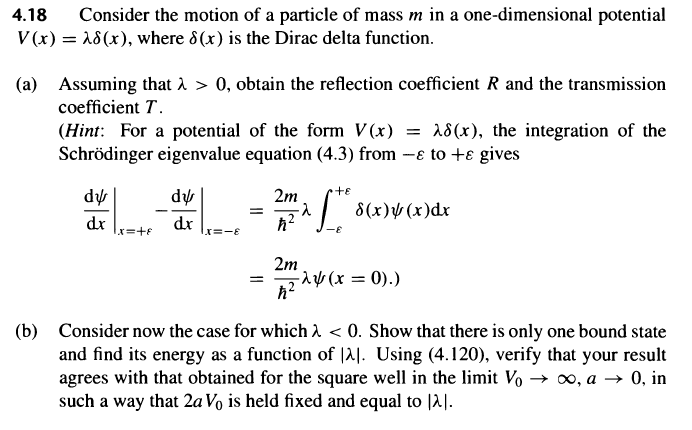 Solved Consider the motion of a particle of mass m in a | Chegg.com