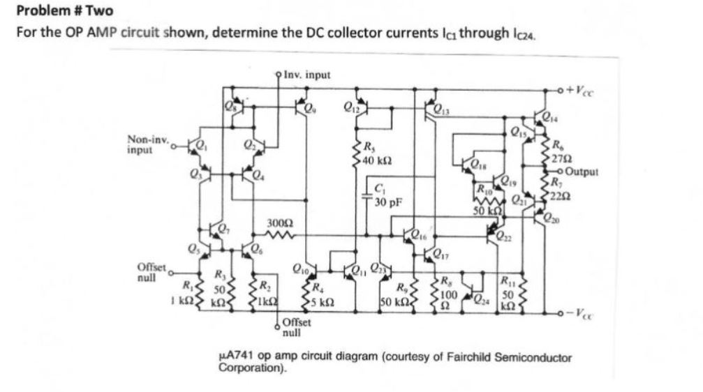 Problem # Two For the OP AMP circuit shown, determine | Chegg.com
