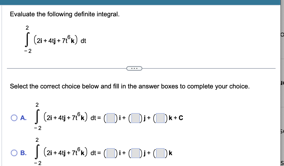 Solved Evaluate the following definite integral. | Chegg.com
