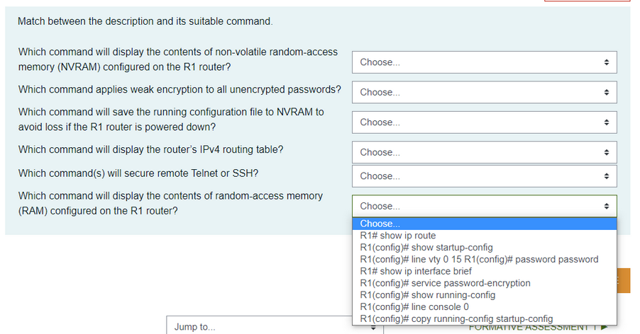 Solved Match between the description and its suitable | Chegg.com