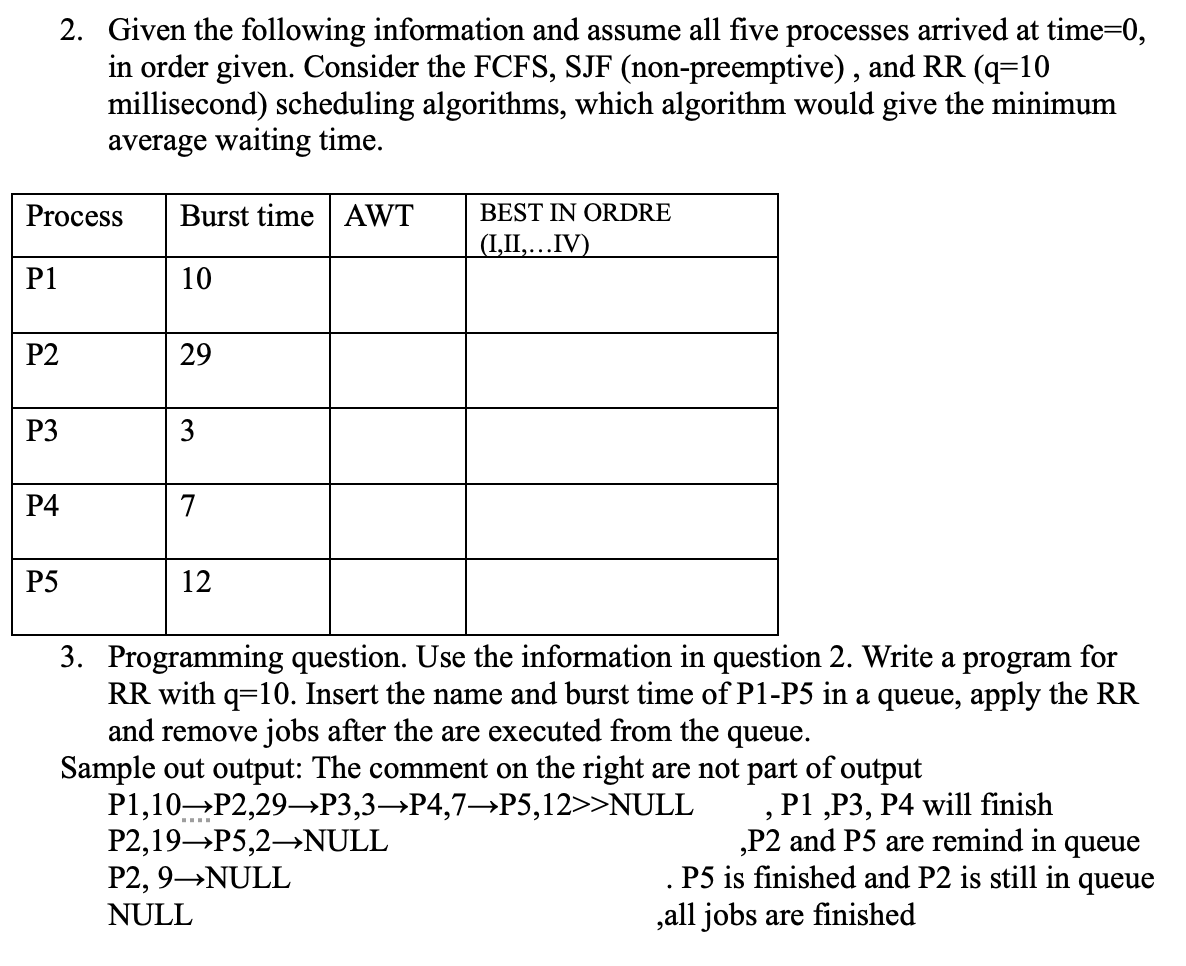 Solved 2. Given the following information and assume all | Chegg.com