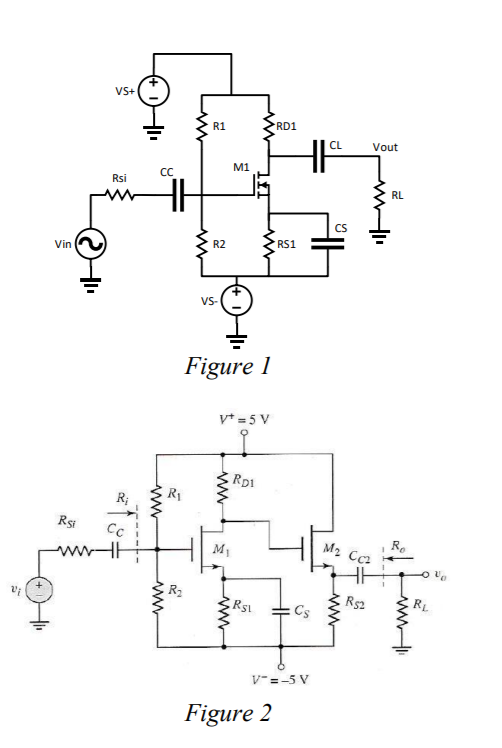 Solved Part 1. Common-Source Amplifier Theoretical Analysis | Chegg.com