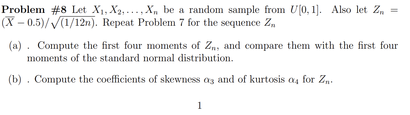 Solved Problem #8 Let X1,X2,…,Xn be a random sample from | Chegg.com