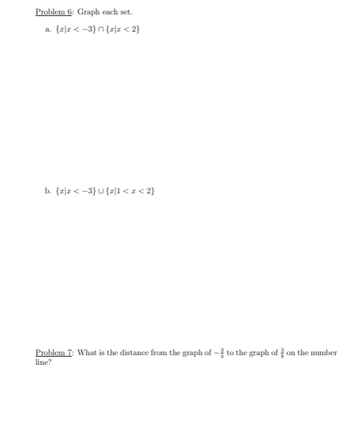 Solved Problem 6: Graph each set. a. {|1