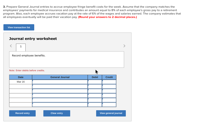 Solved Problem Al-3A Journal entries-payroll taxes, and | Chegg.com