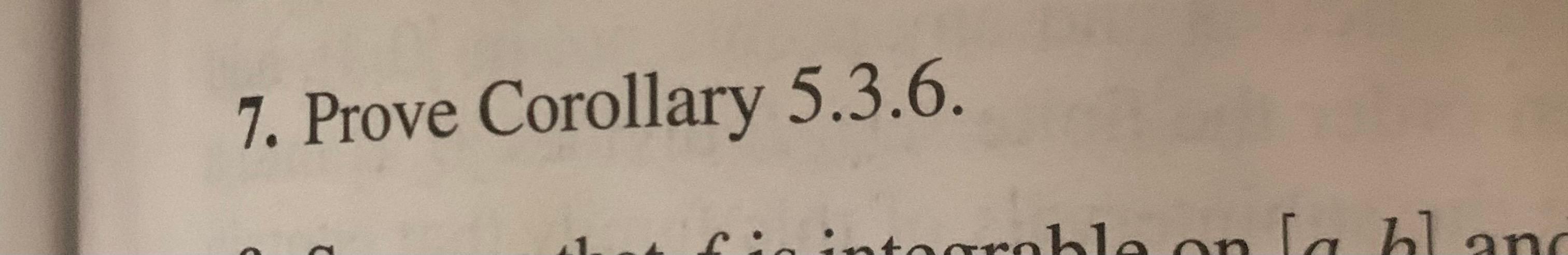 Solved 7. Prove Corollary 5.3.6. intocroble on a blanc | Chegg.com