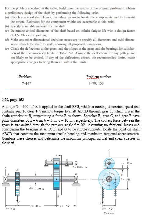 Solved For the problem specified in the table, build upon | Chegg.com