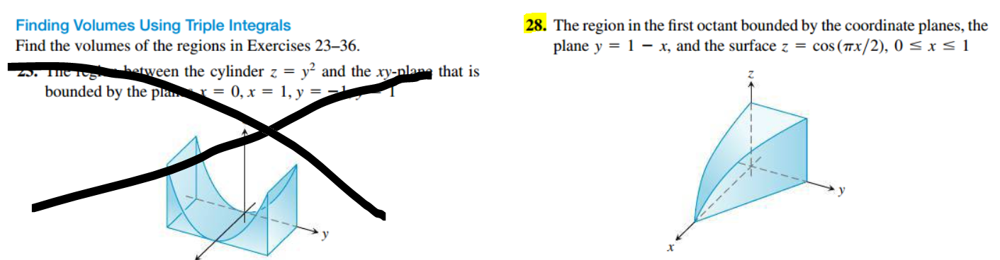 Solved Finding Volumes Using Triple Integrals Find the | Chegg.com