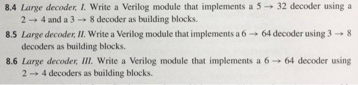 Solved 8.4-8.6 Can anybody help me solve these two | Chegg.com