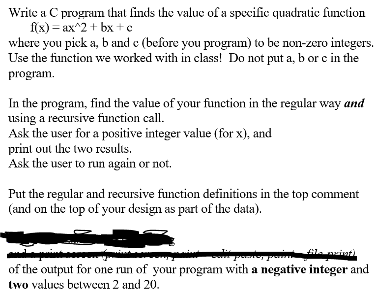 Solved Please Help Me With This C Program Please Make It As