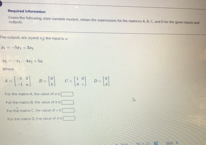 Solved Required information Given the following | Chegg.com