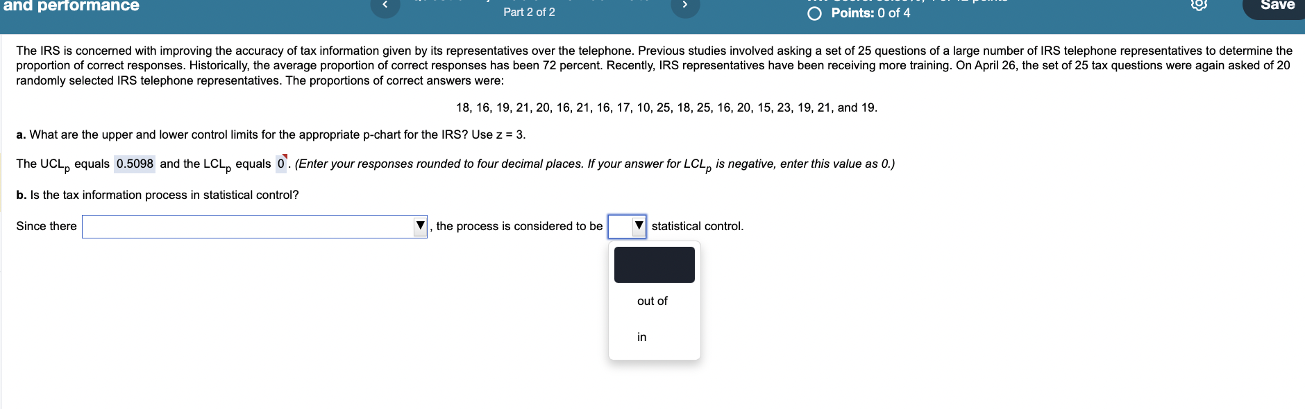 Solved randomly selected IRS telephone representatives. The | Chegg.com