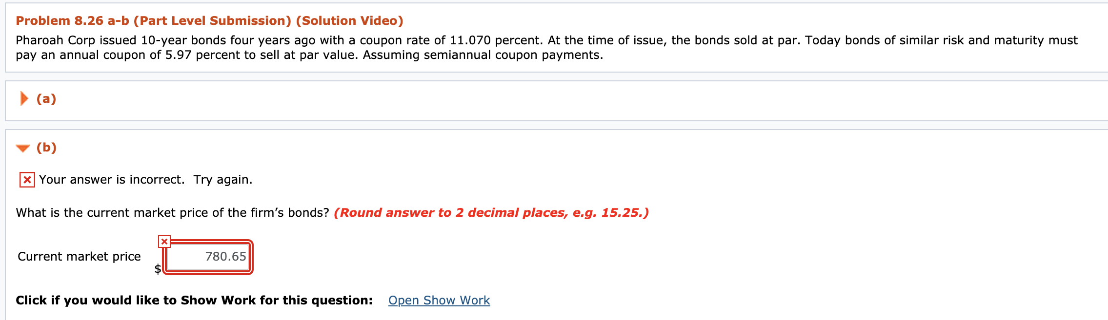 Solved Problem 8.26 a-b (Part Level Submission) (Solution | Chegg.com