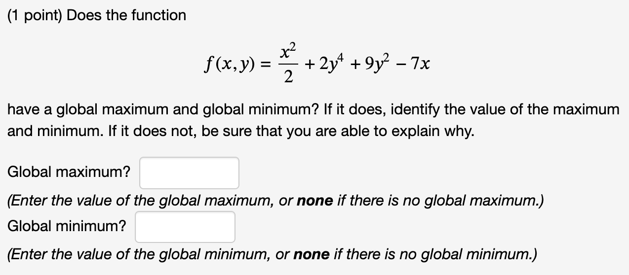 (1 ﻿point) ﻿Does the | Chegg.com
