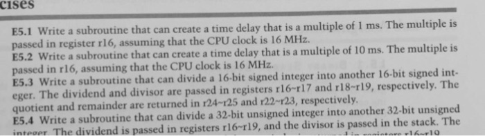 Solved cises E5.1 Write a subroutine that can create a time | Chegg.com