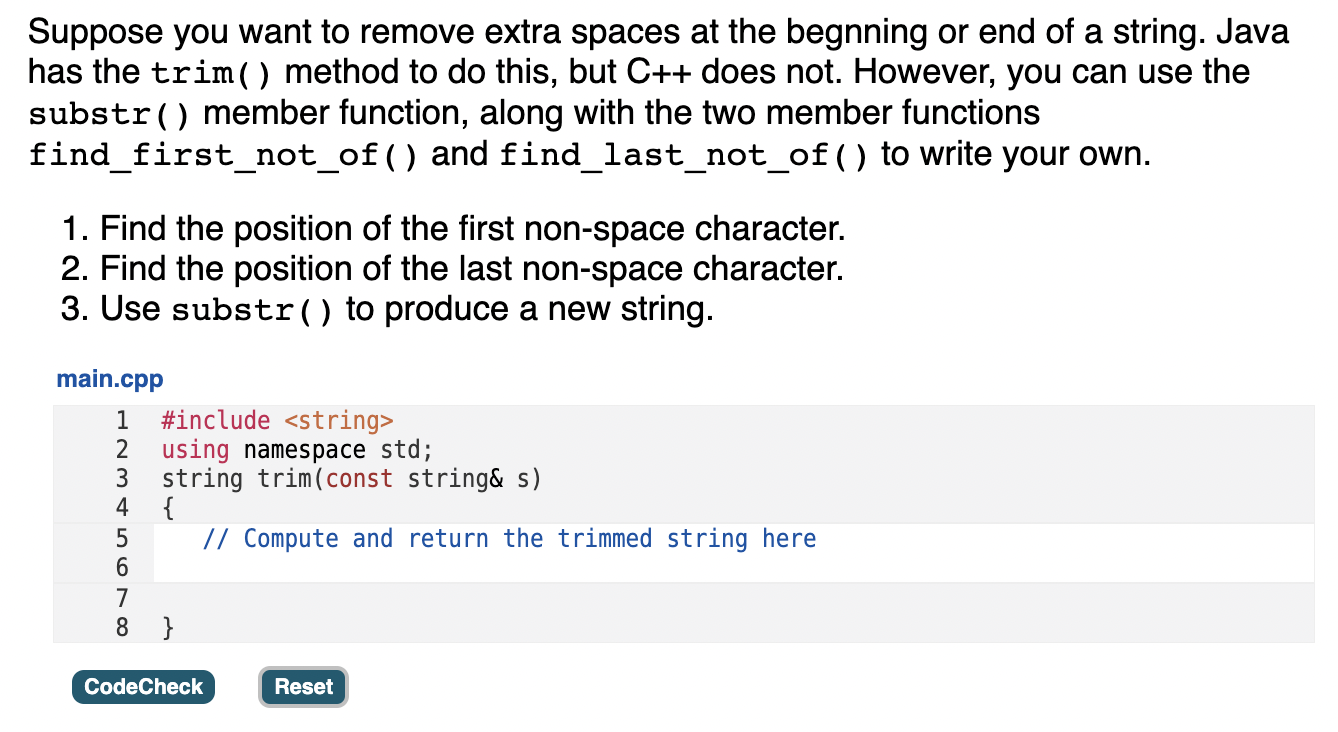 Solved I can only edit the stuff in the white box. C++. | Chegg.com