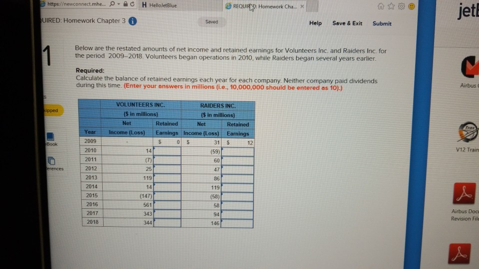 Solved https://newconnect.mhe... - AC H HelloJetBlue | Chegg.com