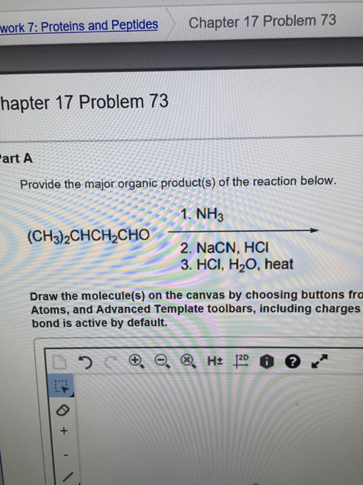 Solved work 7: Proteins and Peptides Chapter 17 Problem 73 | Chegg.com Solved work 7: Proteins and Peptides Chapter 17 Problem 73 | Chegg.com