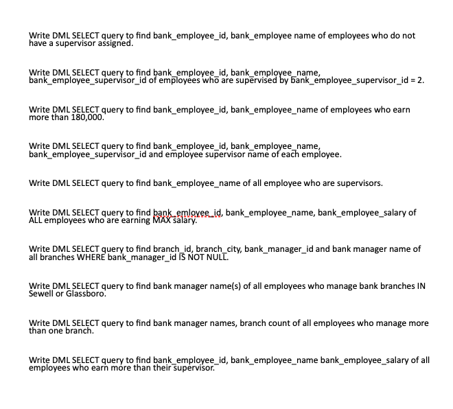 Solved Optional DDL and DML assignment Write DDL query to | Chegg.com Solved Optional DDL and DML assignment Write DDL query to | Chegg.com
