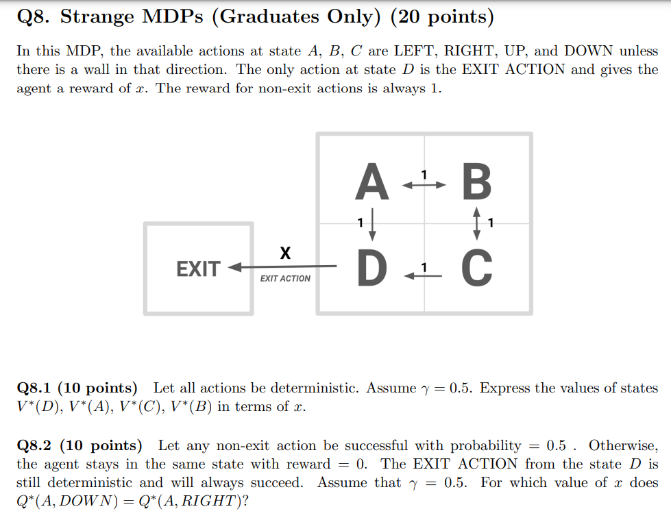 Solved Please answer both Q8.1 and Q8.2. Will leave a thumbs | Chegg.com
